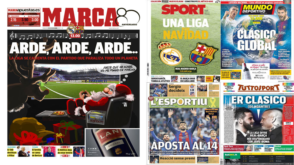 Check out the newspaper headlines on the day of El Clasico - Foto 5 de ...