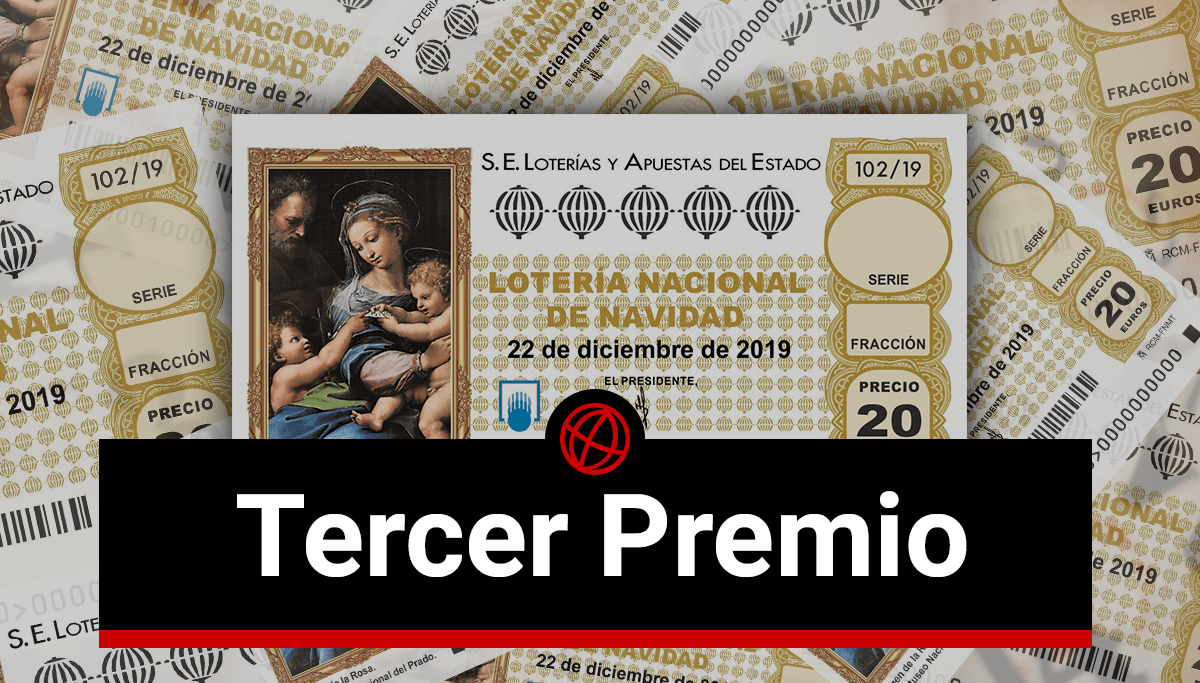 Lotería de Navidad 2019: Tercer premio de la Lotería de Navidad: 00750 ...