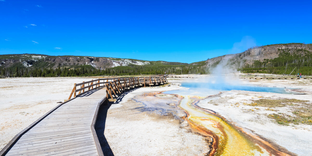 Hydrothermal explosion in Yellowstone National Park forces tourists to ...
