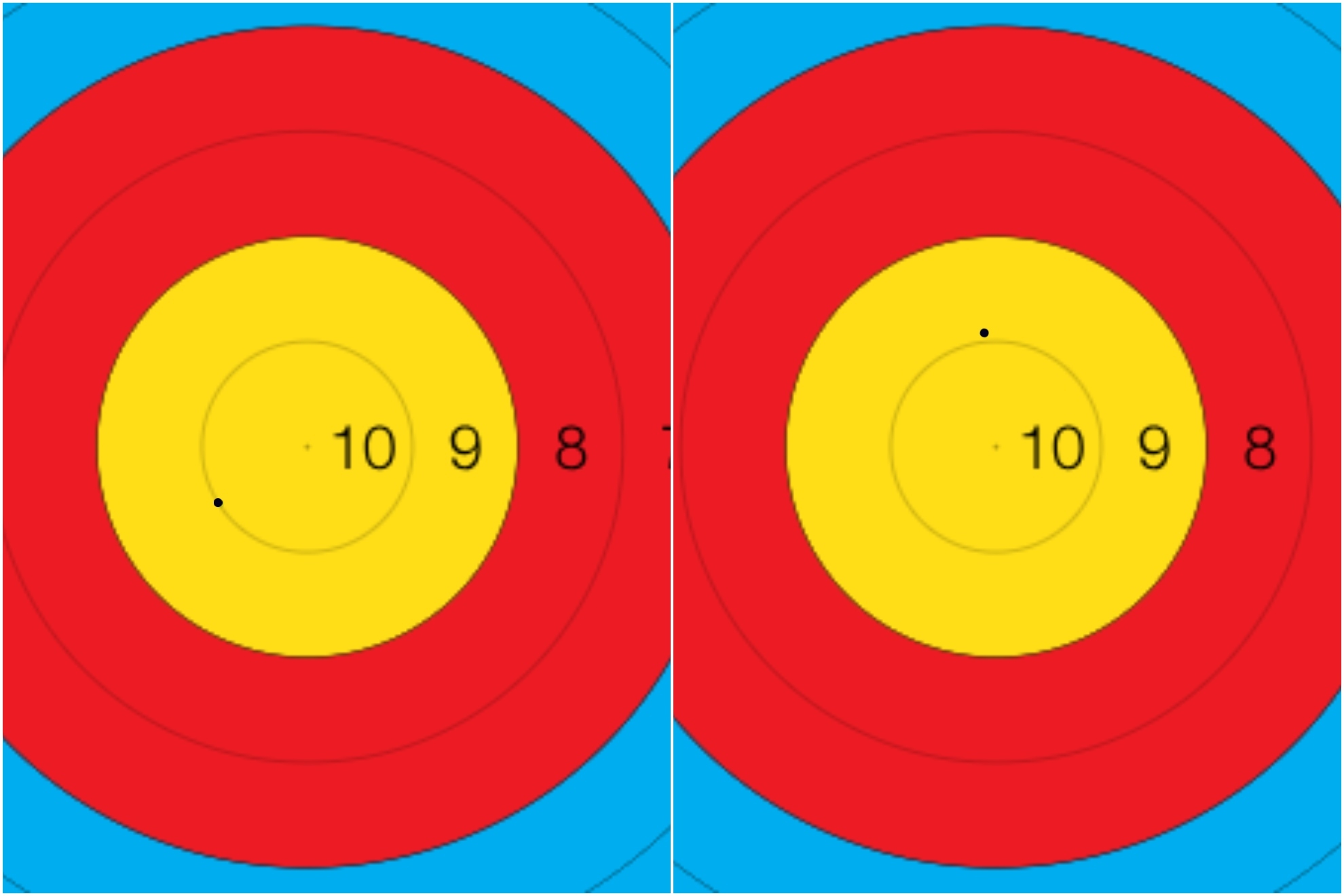 Archery gold decided in a tie-breaker... and the winner comes out on ...