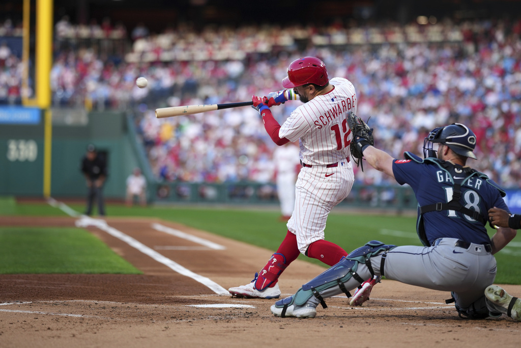 Kyle Schwarber makes history again with the Phillies as he challenges ...